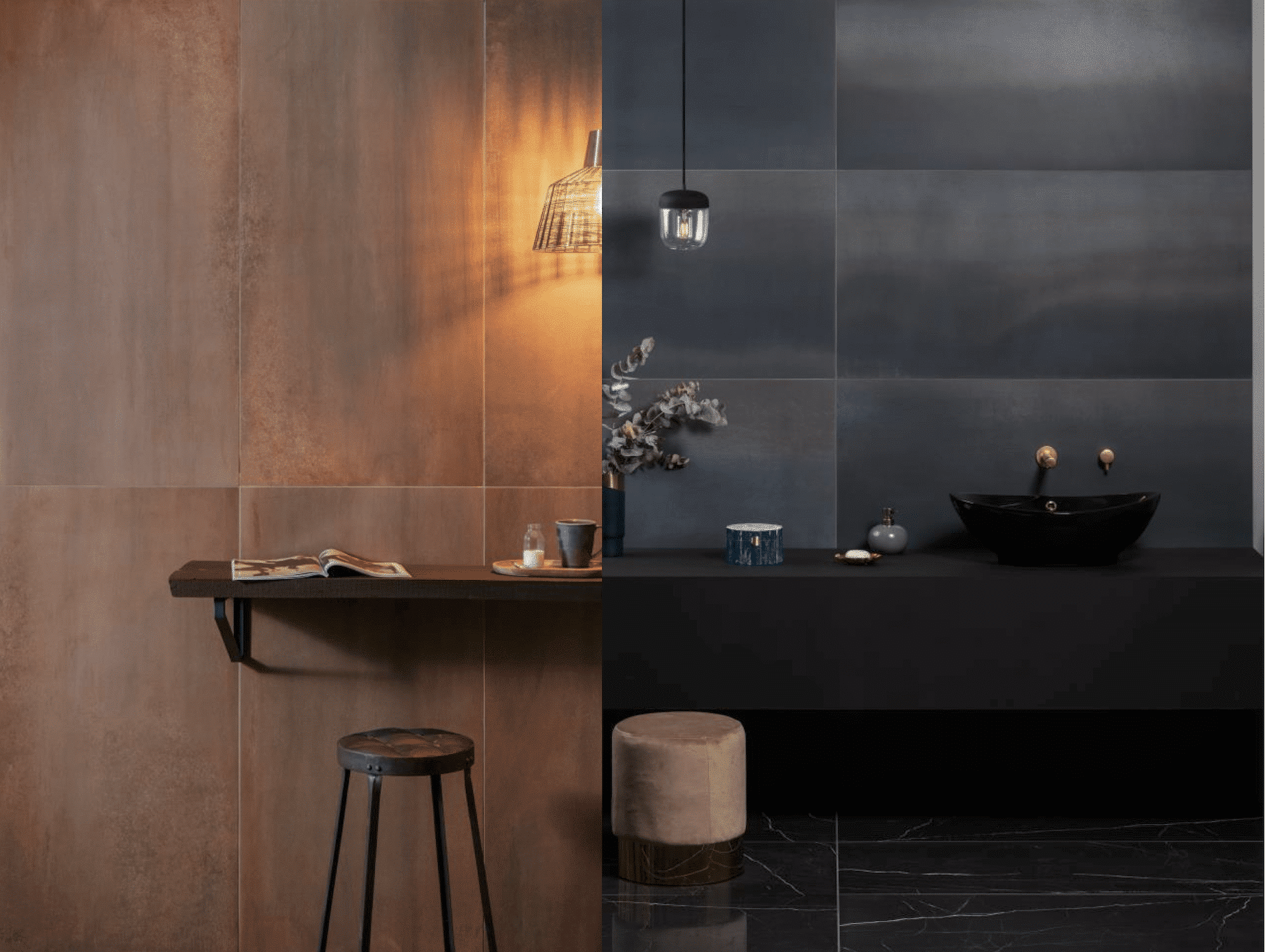 Discover our stunning new range of metallic tiles - Meraki Ceramics